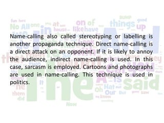 PROPAGANDA DEVICES | PPTX