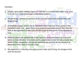 Implied Negativity Advertising