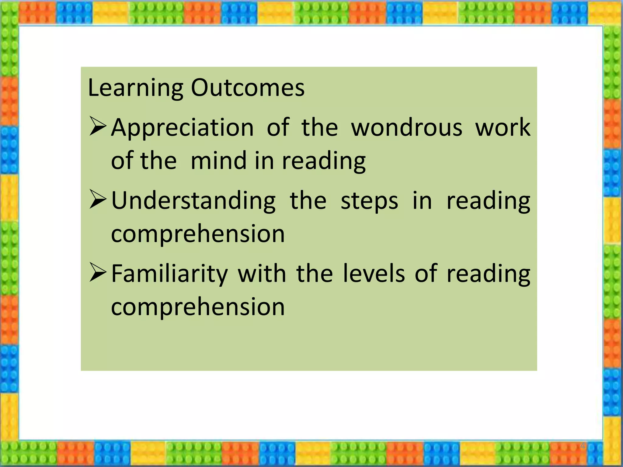 Developmenta reading cognitive process | PPTX | Science