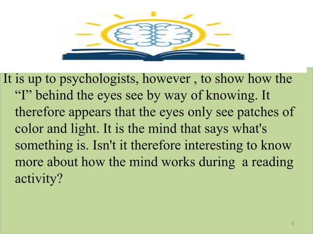 Developmenta reading cognitive process | PPT