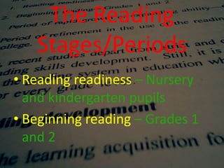 Reading as a process of development | PPTX