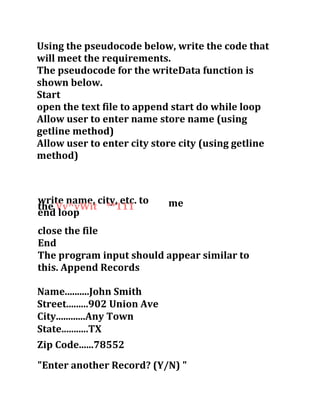 Devry cis-170-c-i lab-7-of-7-sequential-files | PDF