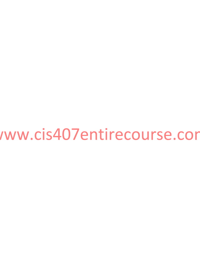 Devry cis-407-a- all-i-labs-1-to-7_ | PPT