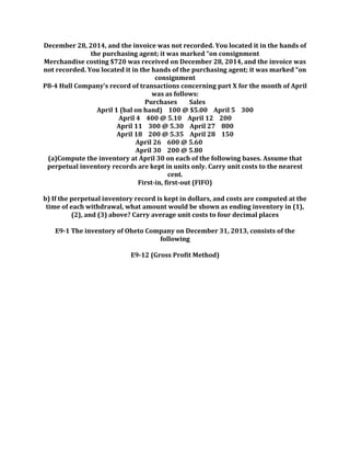 Devry acct 550 week 5 homework assignment | DOC