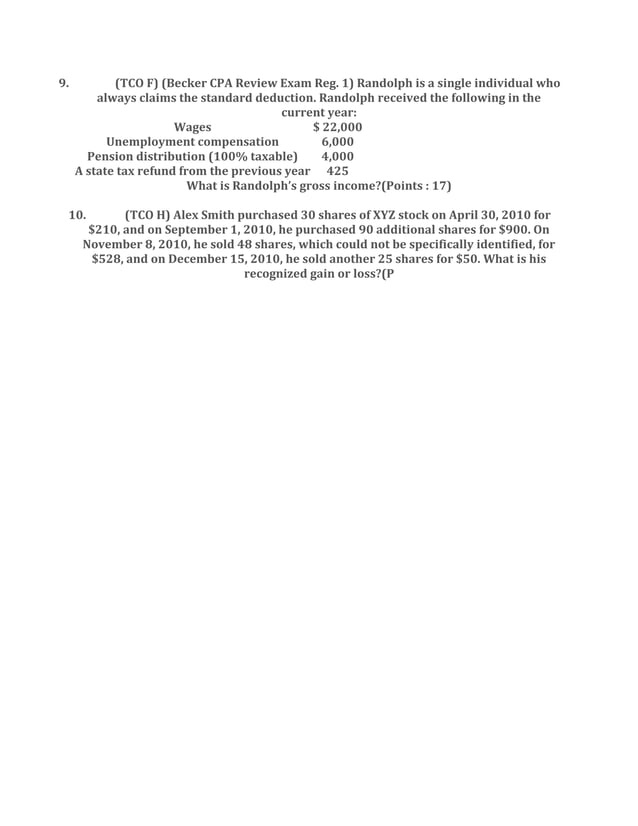 Devry acct 553 final exam | PDF