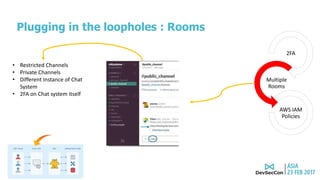DevSecCon Asia 2017 Arun N: Securing chatops | PPT