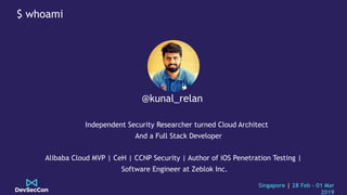 DevSecCon singapore 2019 Kunal Relan | PDF | Web Development | Internet