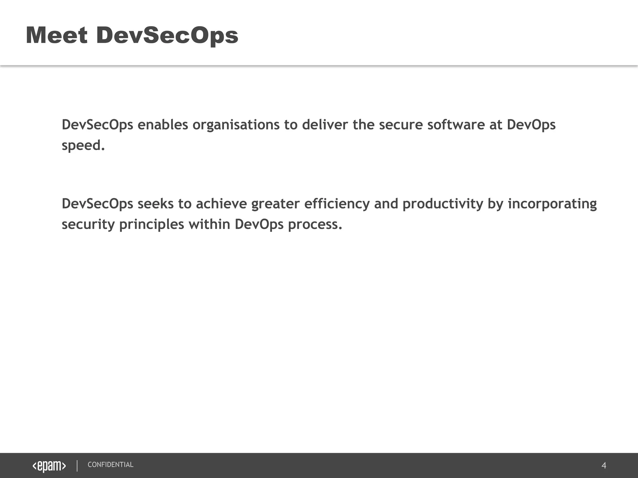 Dev secops. Real experience. | PPT