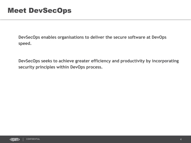 Dev secops. Real experience. | PPT
