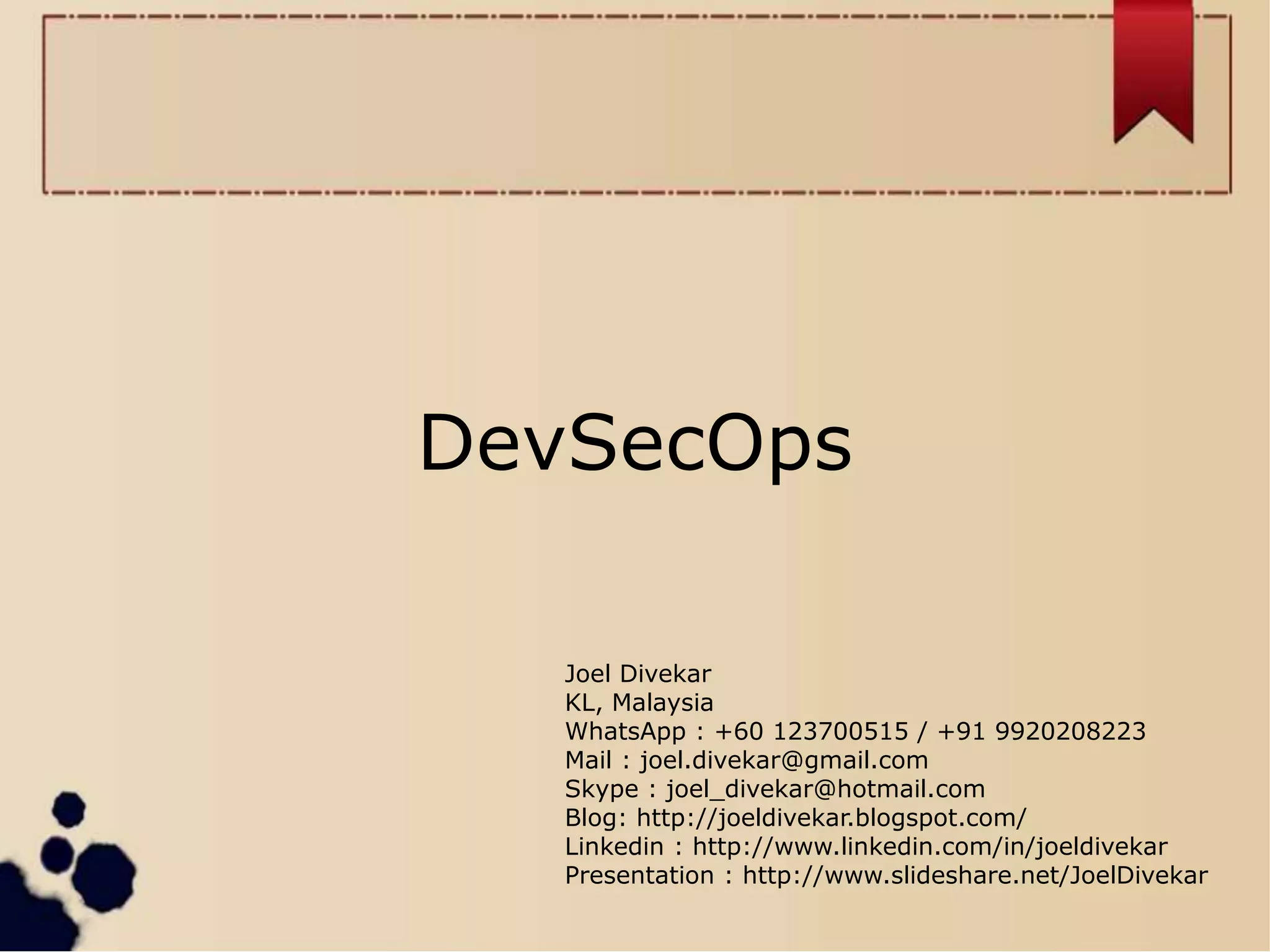 DevSecOps | PPT