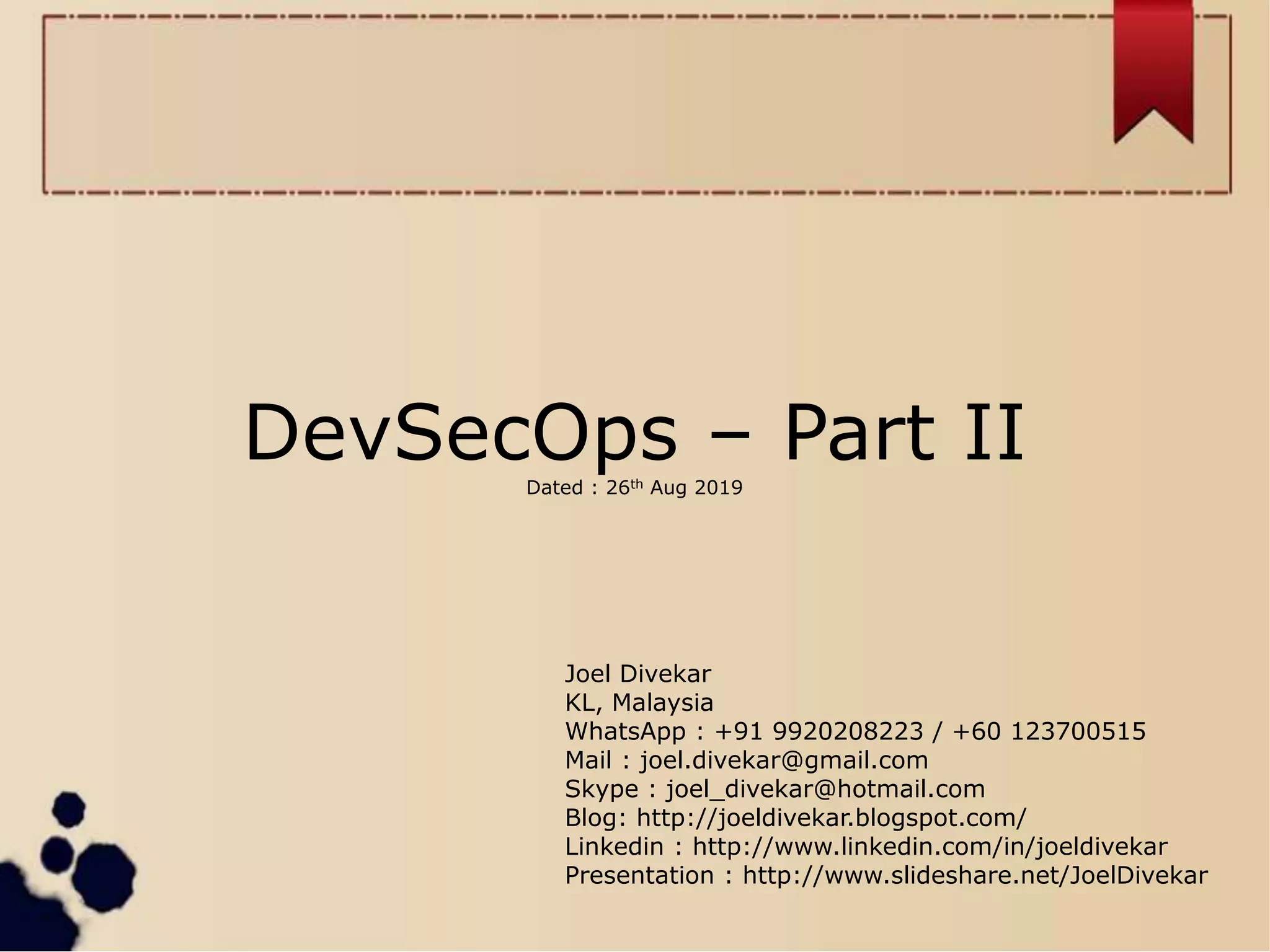 DevSecOps | PPT