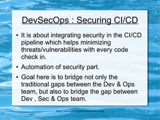 Dev secops | PPT