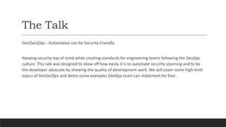 Dev{sec}ops | PPTX