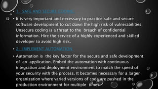 Devsec ops | PPTX | Web Development | Internet