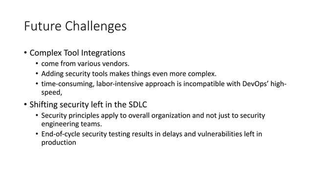 DevSecOps - Background, Status and Future Challenges | PPT