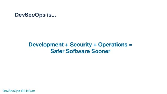 DevSecOps at Agile 2019 | PDF