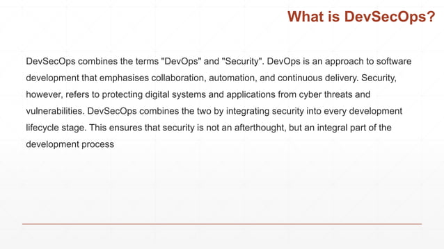 DevSecOps - An ultimate guide.pptx | Web Development | Internet