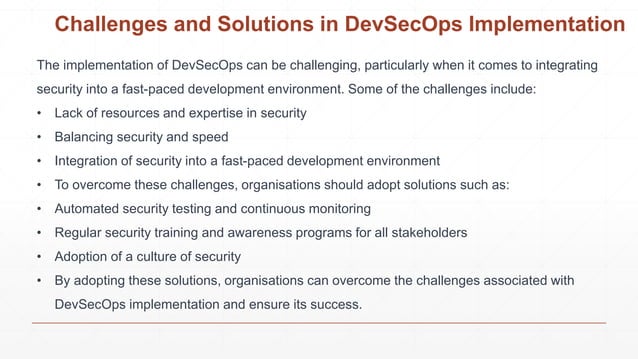 DevSecOps - An ultimate guide.pptx | Web Development | Internet