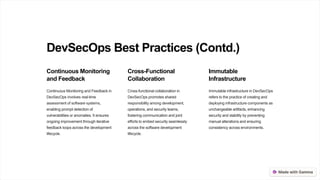 DevSecOps Best Practices-Safeguarding Your Digital Landscape | PPTX | Web Development | Internet