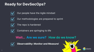 Elastic, DevSecOps, and the DOD software factory | PDF