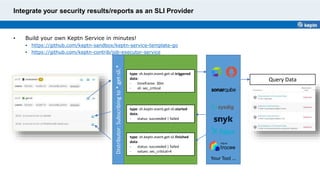 Adding Security to your SLO-based Release Validation with Keptn | PPT