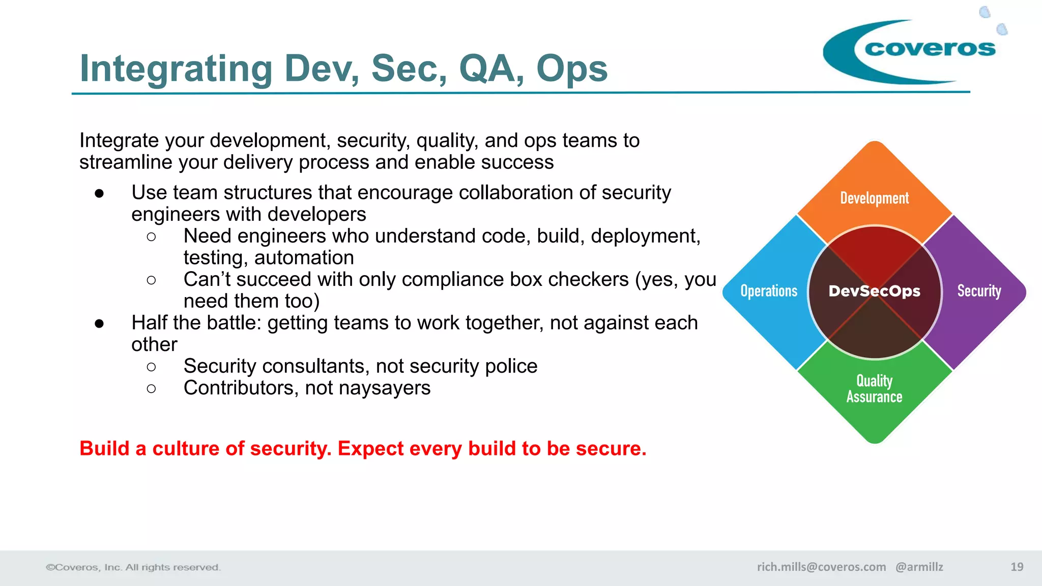 DevSecOps: Essential Tooling to Enable Continuous Security(25m ADDO) | PDF