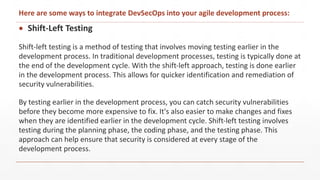 DevSecOps for Agile Development: Integrating Security into the Agile ...