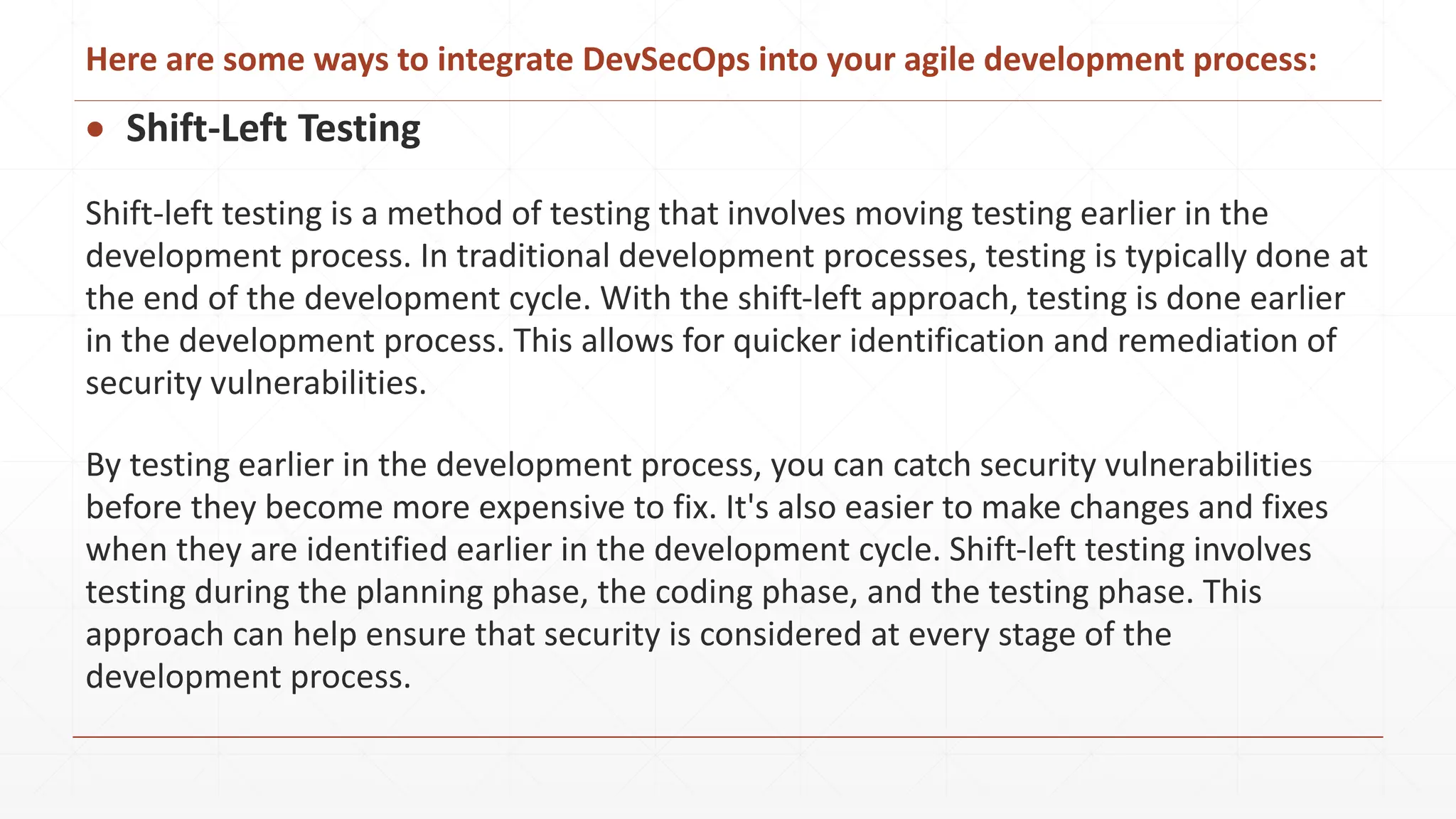 DevSecOps for Agile Development Integrating Security into the Agile Process.pptx