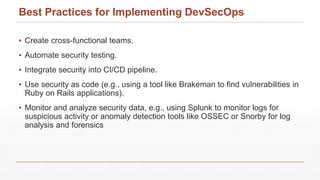 DevSecOps: Integrating Security Into Your SDLC | PPT