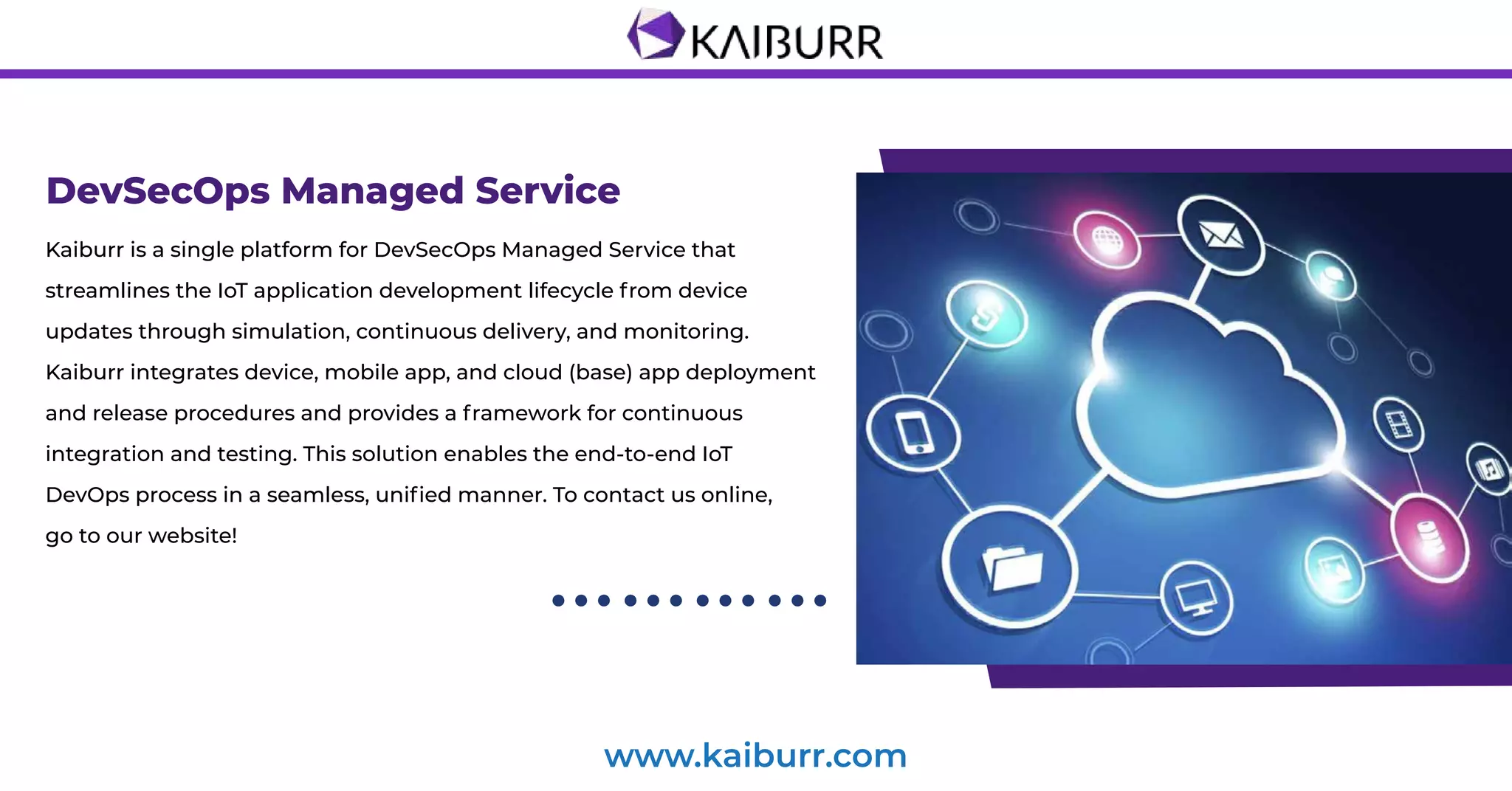 Dev secops managed service - kaiburr | PDF