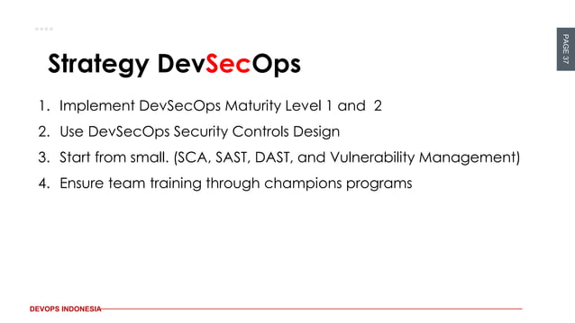 DevSecOps Beginners Guide : How to secure process in DevOps with OpenSource | PPT