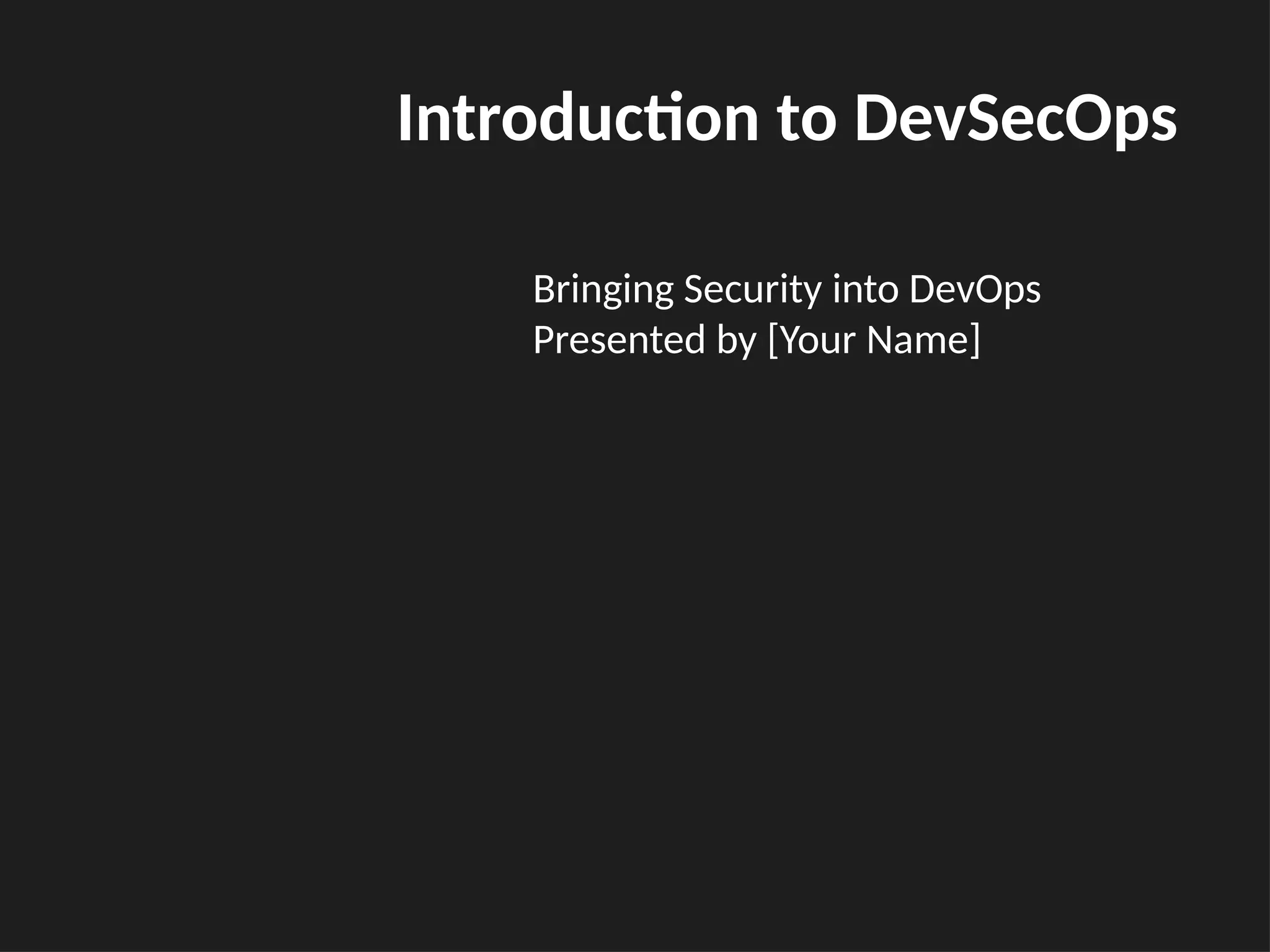 What is devsecops and how it works and best practices | PPT