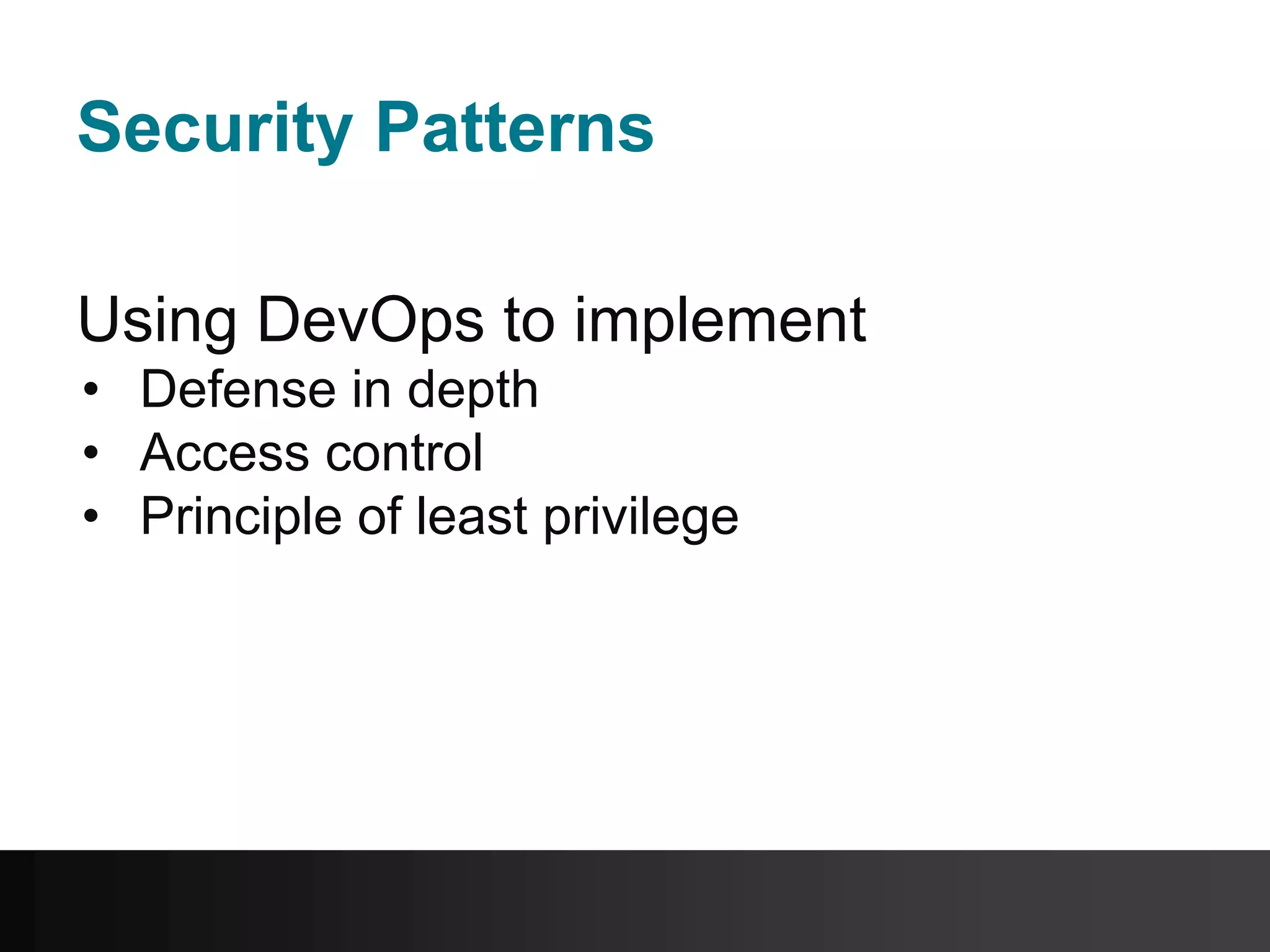 DevSecOps: Security and Compliance at the Speed of Continuous Delivery ...