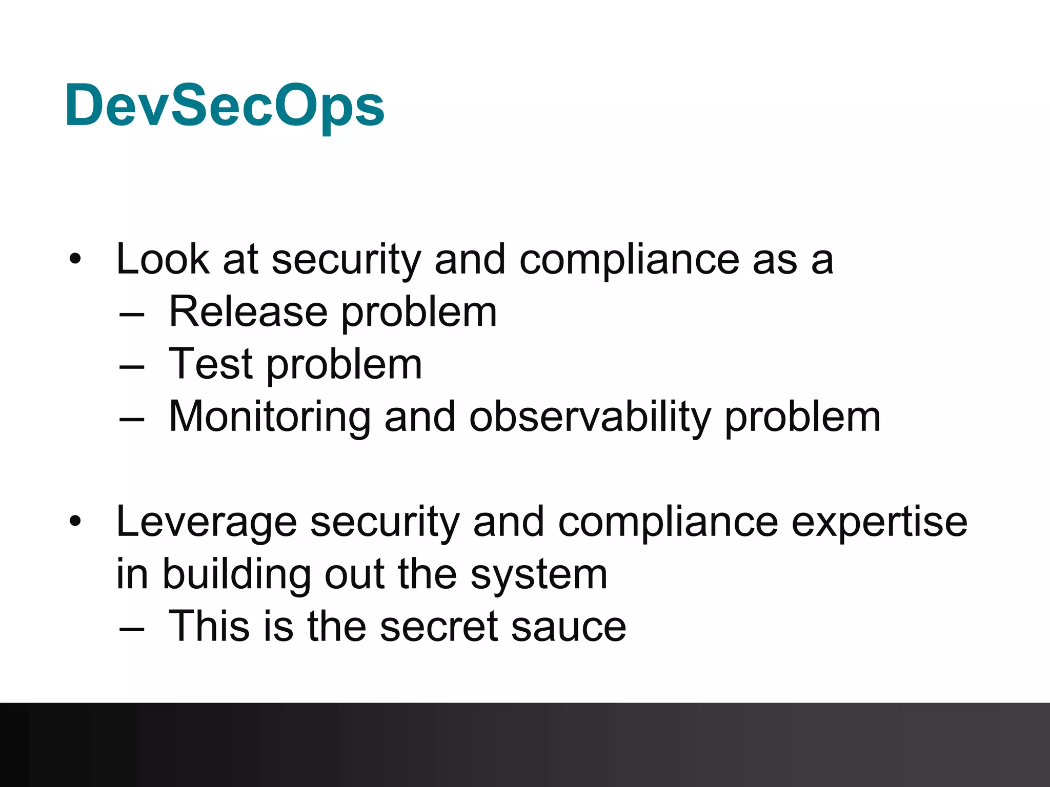 Devsecops Security And Compliance At The Speed Of Continuous Delivery