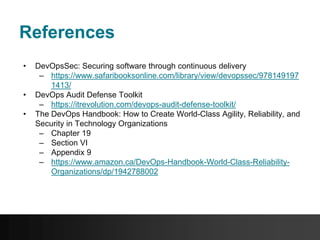 DevSecOps: Security and Compliance at the Speed of Continuous Delivery ...