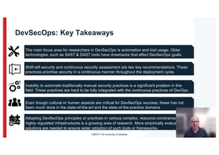 DevSecOps: Continuous Engineering with Security by Design: Challenges and Solutions | PPT