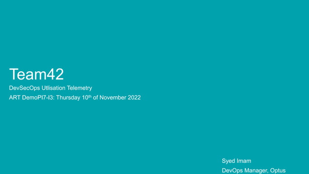 Devsecops Platform Telemetry Dashboard Demo Ppt