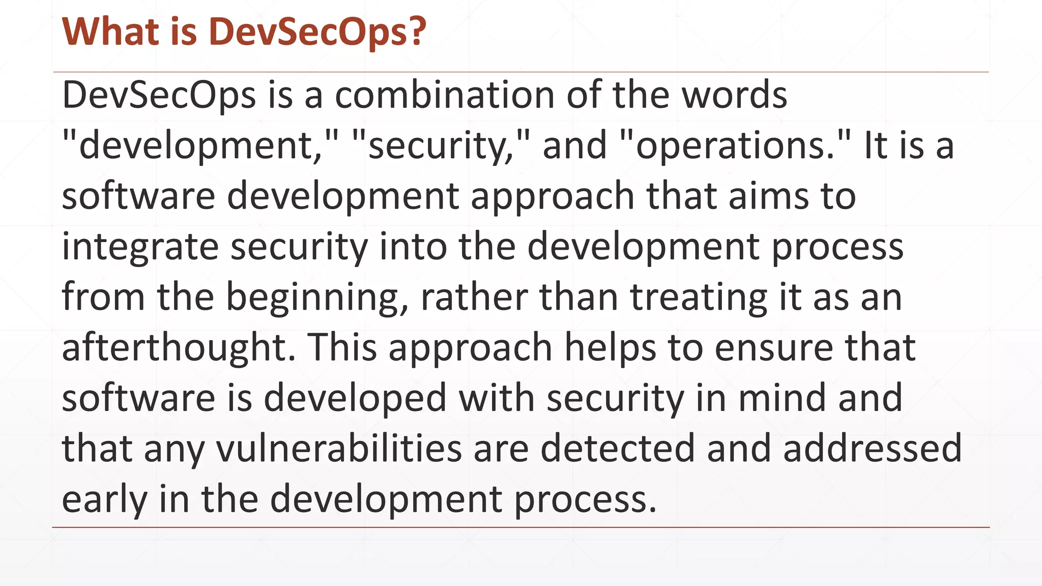 Devsecops The Future Of Secure Software Development Ppt