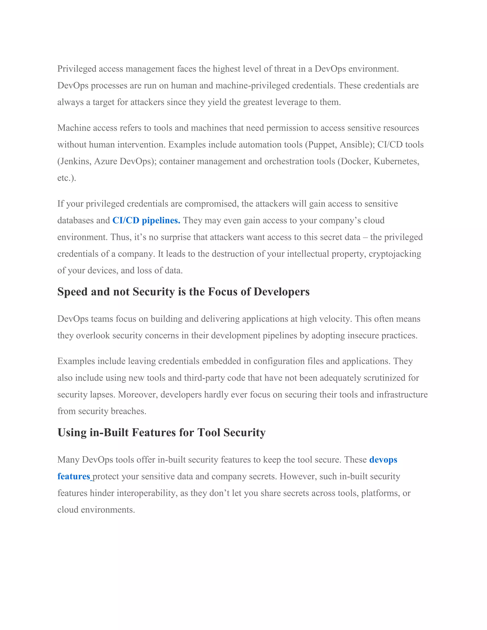 Devsecops The Importance Of Devops Security In 2023docx Cloud Computing Internet