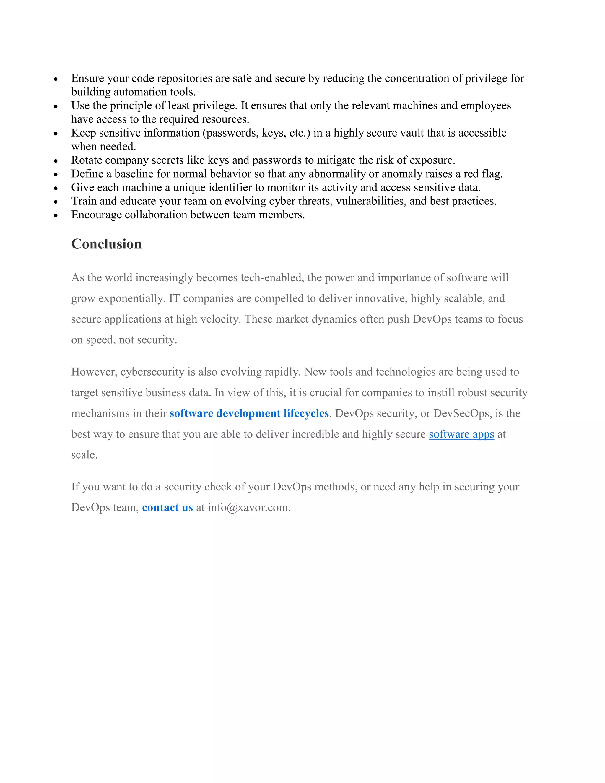 Devsecops The Importance Of Devops Security In 2023docx Cloud Computing Internet