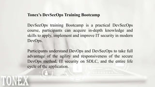 DevSecOps Training Bootcamp - A Practical DevSecOps Course | PPT