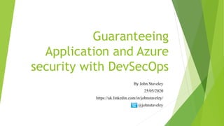 DevSecOps - automating security | PPT