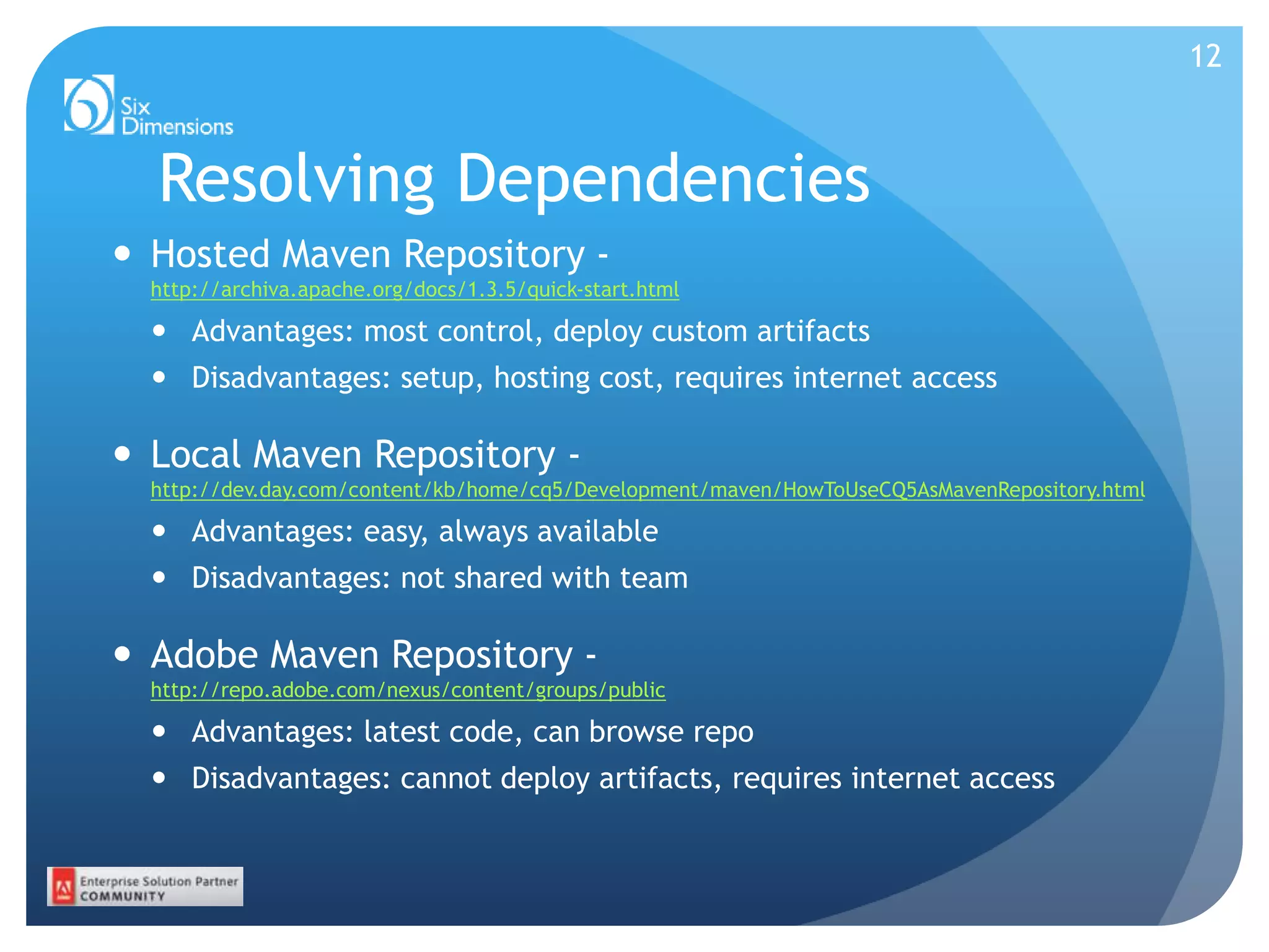 CQ5 Development Setup, Maven Build and Deployment | PPT