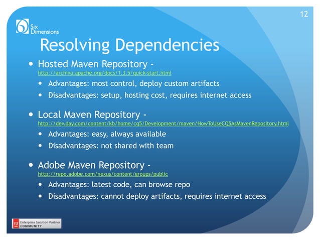 CQ5 Development Setup, Maven Build and Deployment | PPT