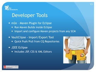 CQ5 Development Setup, Maven Build and Deployment | PPT