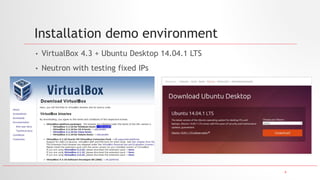 OpenStack : DevStack installation using VirtualBox & Ubnutu (Juno with Neutron) | PPT