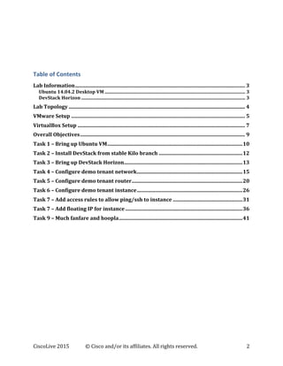 Devstack lab guide | PDF