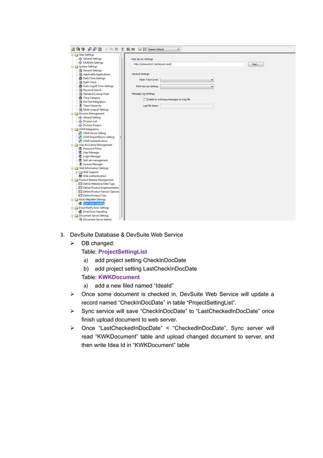 Dev suite integration | PDF