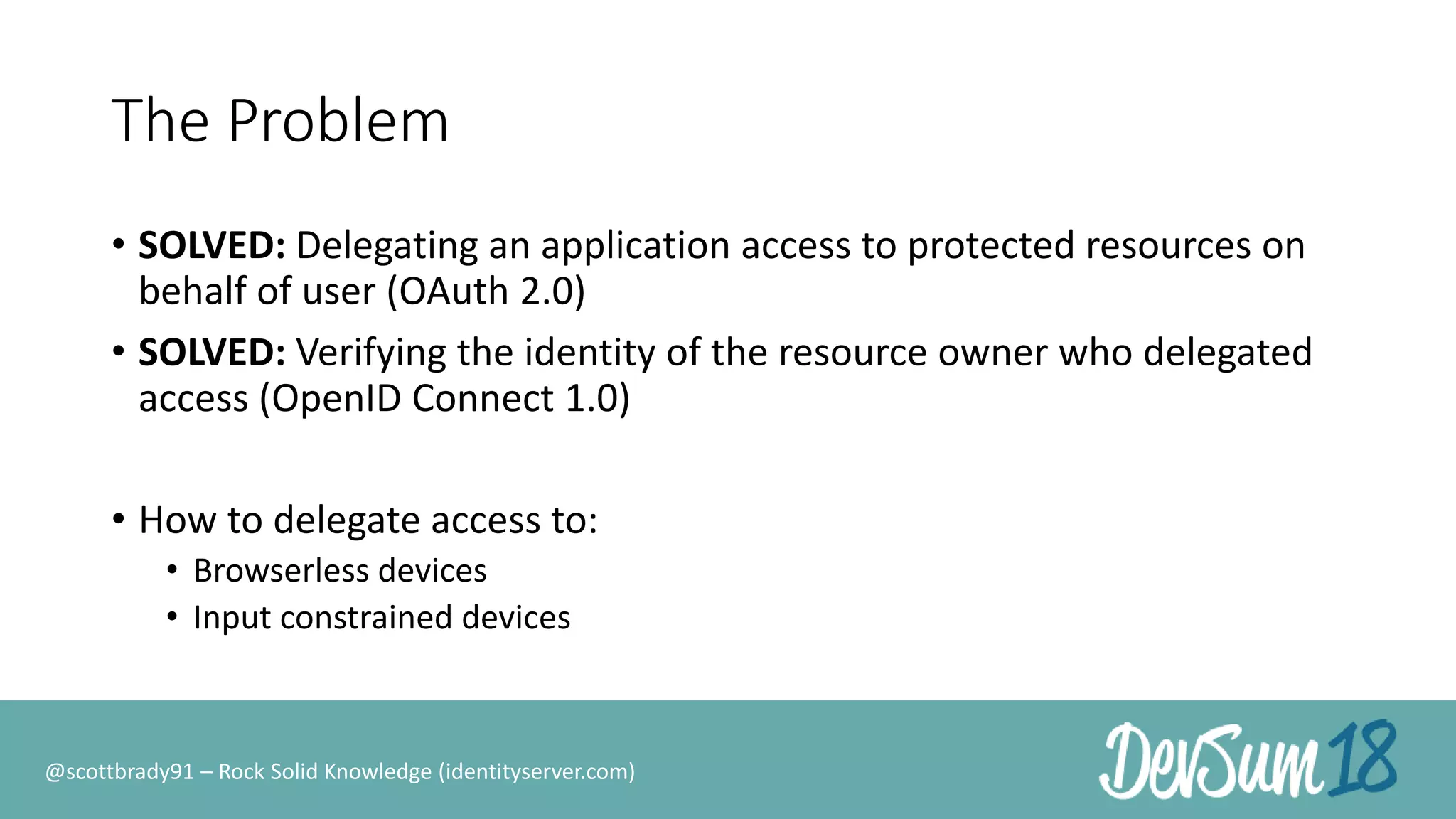 Secure Authorization for your Printer: The OAuth Device Flow (DevSum ...