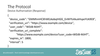 Secure Authorization for your Printer: The OAuth Device Flow (DevSum ...